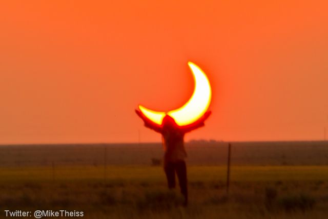 20 fotografias do eclipse anelar